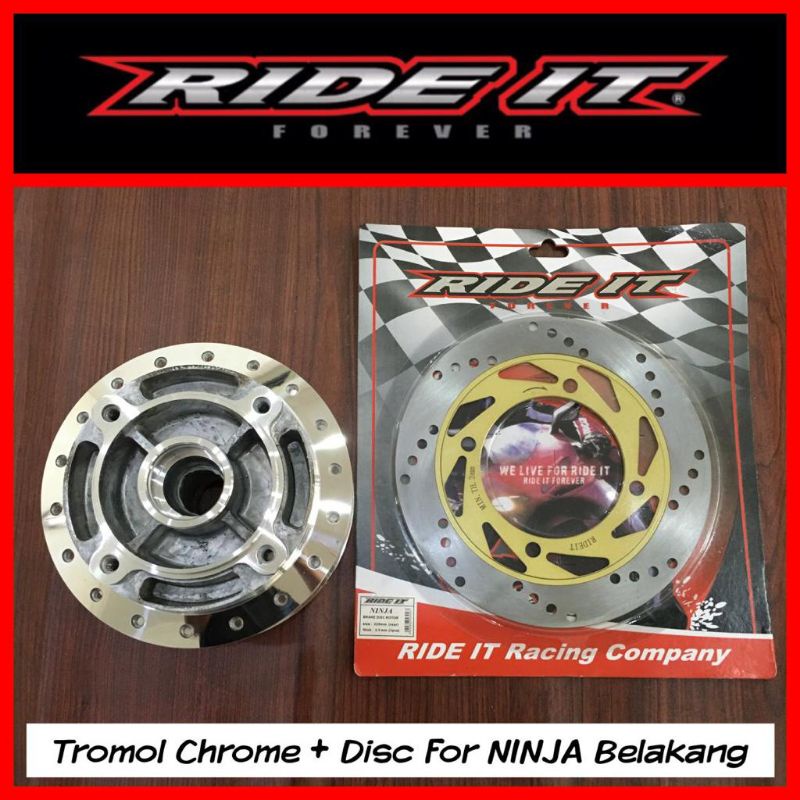 Jual TROMOL BELAKANG ninja r / RR +PIRINGAN Krom Ride it | Shopee Indonesia