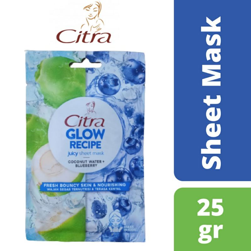 Jual Citra Glow Recipe Juicy Sheet Mask Coconut 25g | Shopee Indonesia