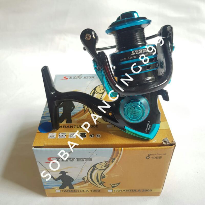 Jual reel silver tarantula ukuran 1000 2000 dan 6000 | Shopee Indonesia
