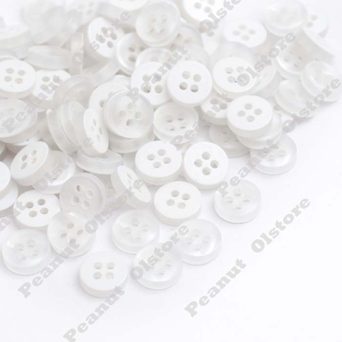 Jual ( 6 biji ) Kancing PUTIH 1,1cm - seri CK | Shopee Indonesia