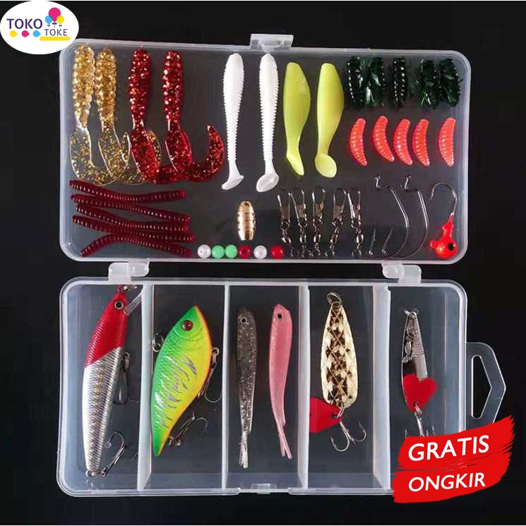 Jual Umpan Pancing Casting Laut Set Umpan Pancing Ikan Set Fishing Bait ...