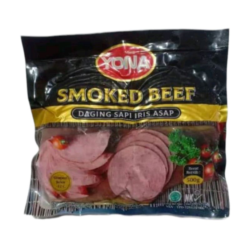 Jual YONA Smoke Beef Daging Sapi Iris Daging Asap Iris Smoked beef ...