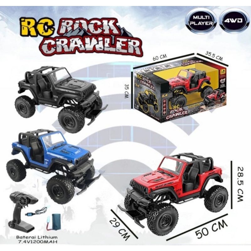 Jual RC offroad 1:8 scale 4 WD mobil remote control ukuran jumbo type ...