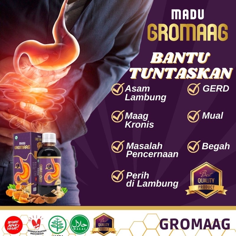 Jual 𝐎𝐑𝐈𝐆𝐈𝐍𝐀𝐋 𝐌𝐀𝐃𝐔 𝐆𝐑𝐎𝐌𝐀𝐀𝐆 - Obat Herbal untuk Maag, Asam Lambung ...