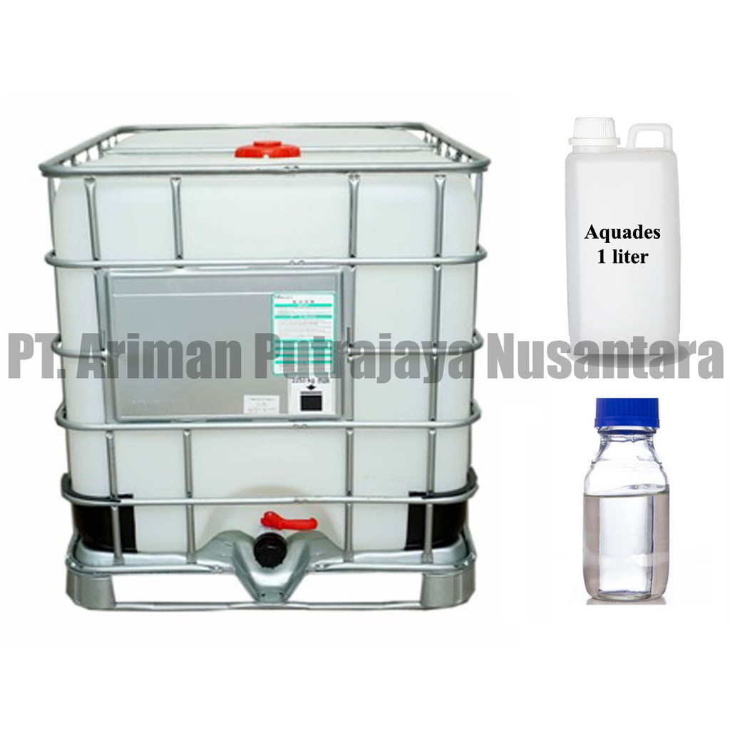 Jual Aquades / Pure Water 1 liter + jerigen | Shopee Indonesia