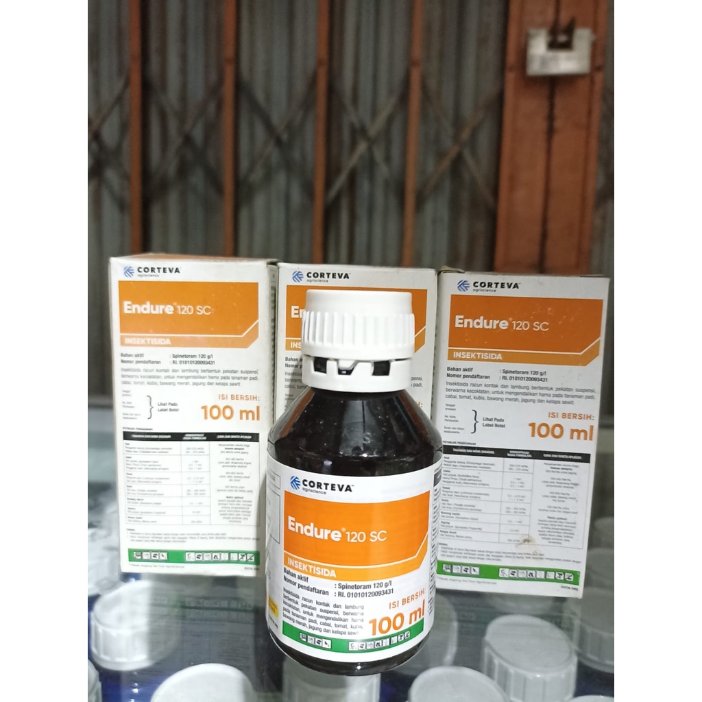 Jual Endure 120SC 100ml Insektisida Spinoteram 120g/l Basmi Ulat Thrips ...