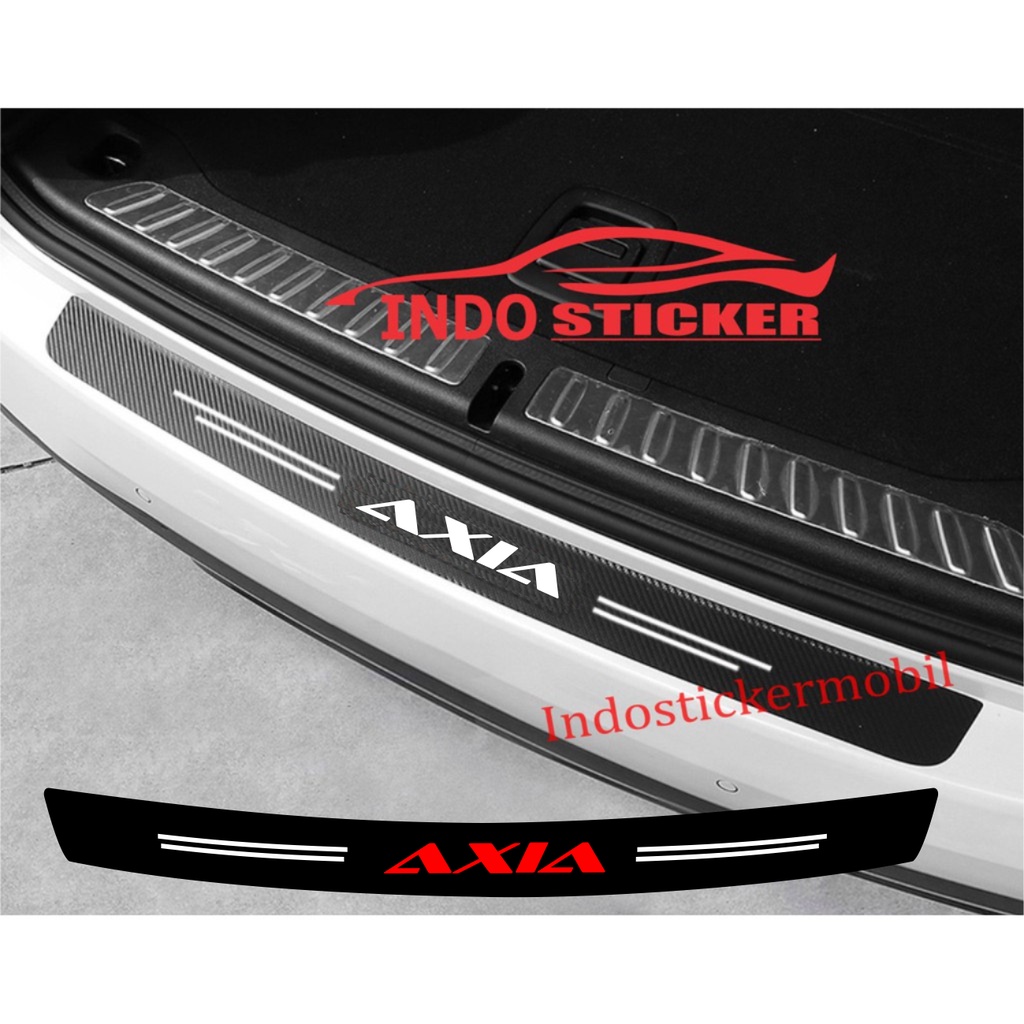 Jual STICKER STIKER MOBIL AXIA STICKER KARBON 3D PELINDUNG BUMPER ...