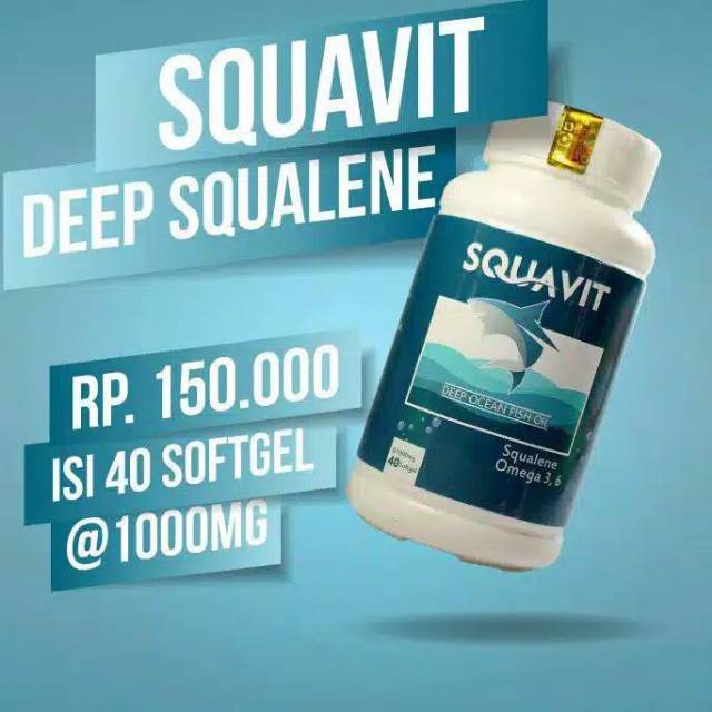 Jual Minyak Ikan Hiu isi 40 ORIGINAL - Squalene Omega 3 Cucut Botol ...