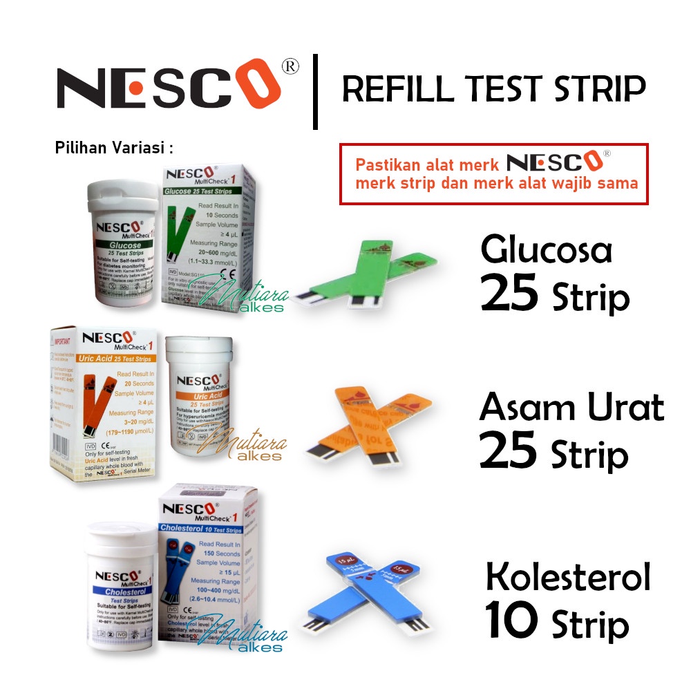 Jual (MUTIARA ALKES) Strip Nesco / Stik Nesco Original | Shopee Indonesia