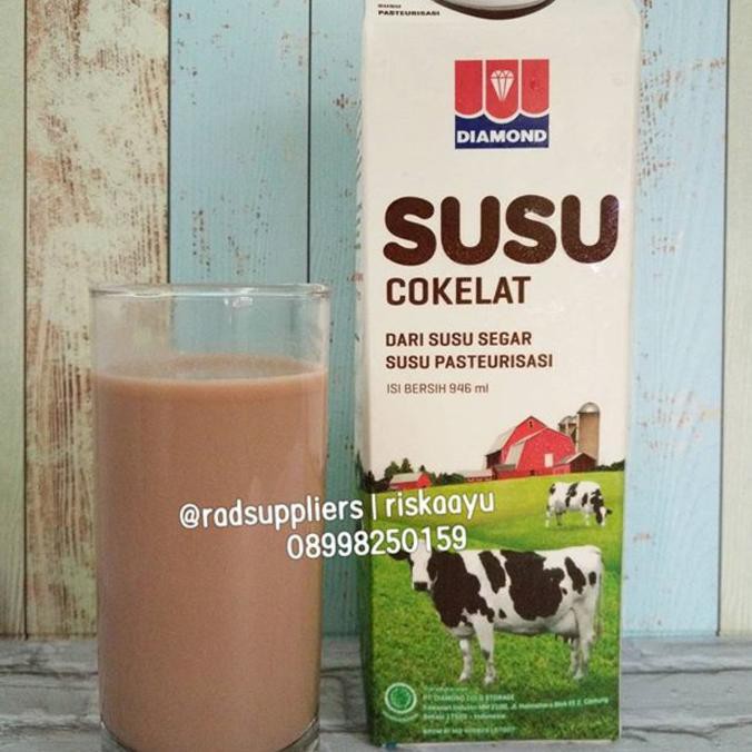 Jual ENAK Diamond Freshmilk Chocolate 1liter, Susu Pasteurisasi Coklat ...