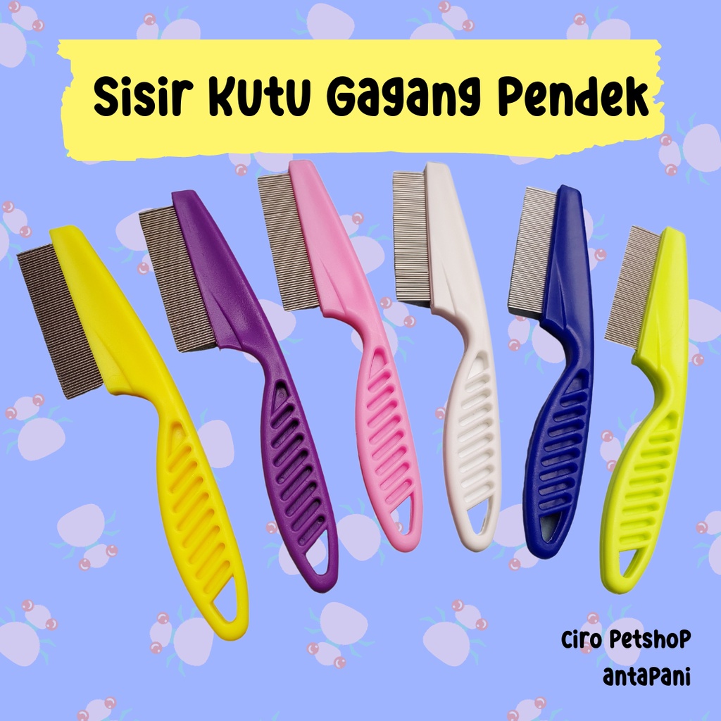 Jual Sisir Kutu Kucing - Sisir Kutu Anjing - GAGANG PENDEK 1 pcs ...