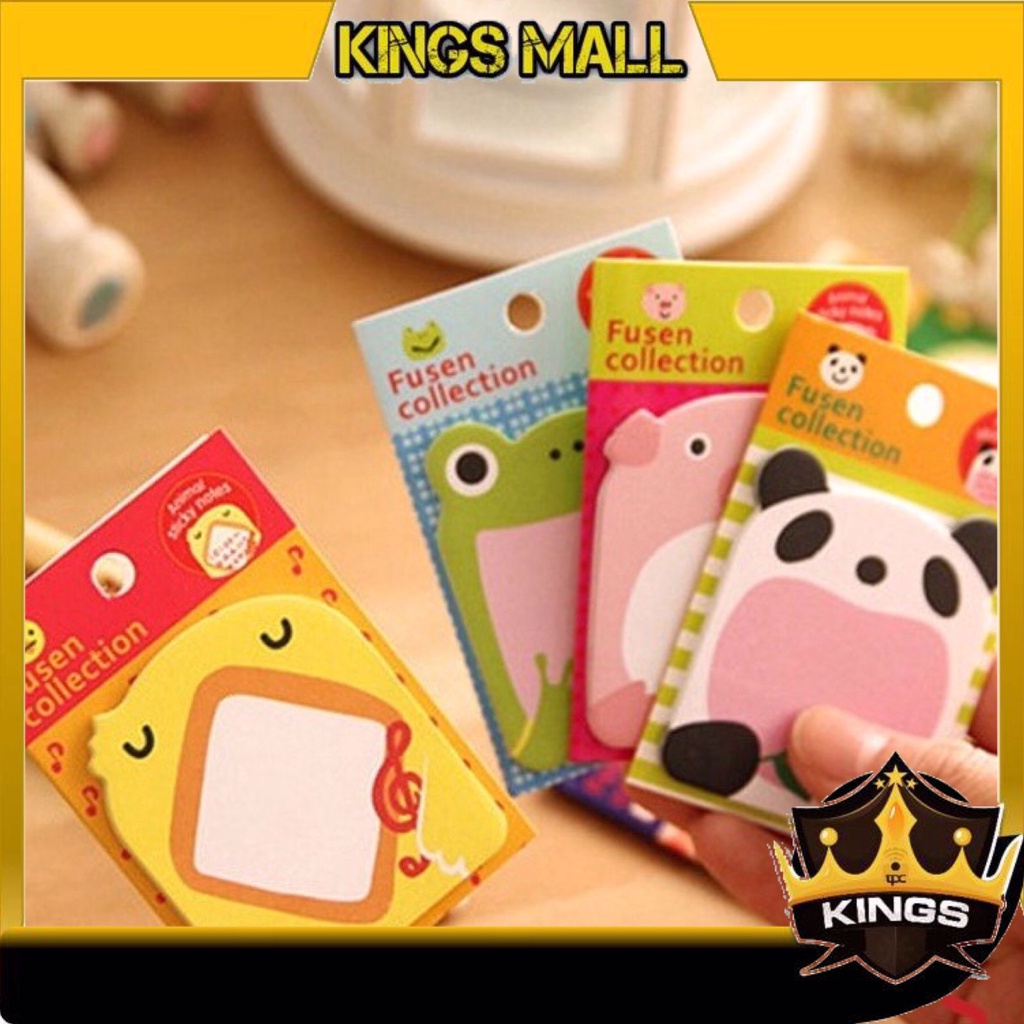 Jual KINGS - S636 Sticky Notes Animal / Tempelan Kertas Catatan Memo ...