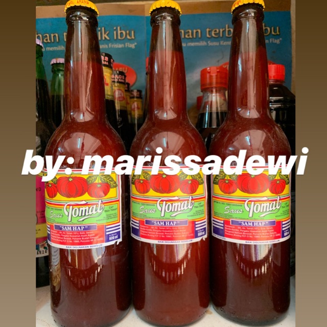 Jual [TERMURAH] Saus Tiga Tomat Sam Hap Samhap botol kaca 600ml ...