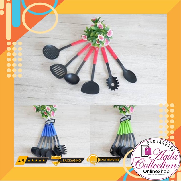 Jual ALAT DAPUR PERALATAN MASAK SUTIL SPATULA SET | Shopee Indonesia