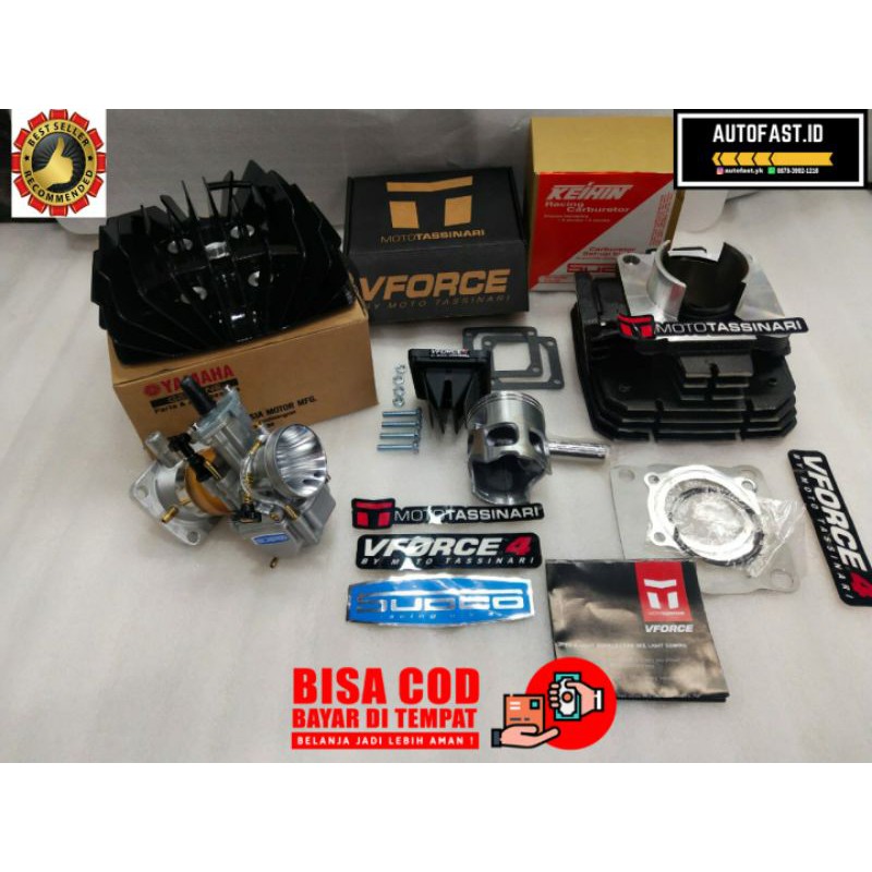 Jual BLOK PORTING MOTO 1 150 CC RX KING SET MEMBRAN V FORCE KOP YZ ...