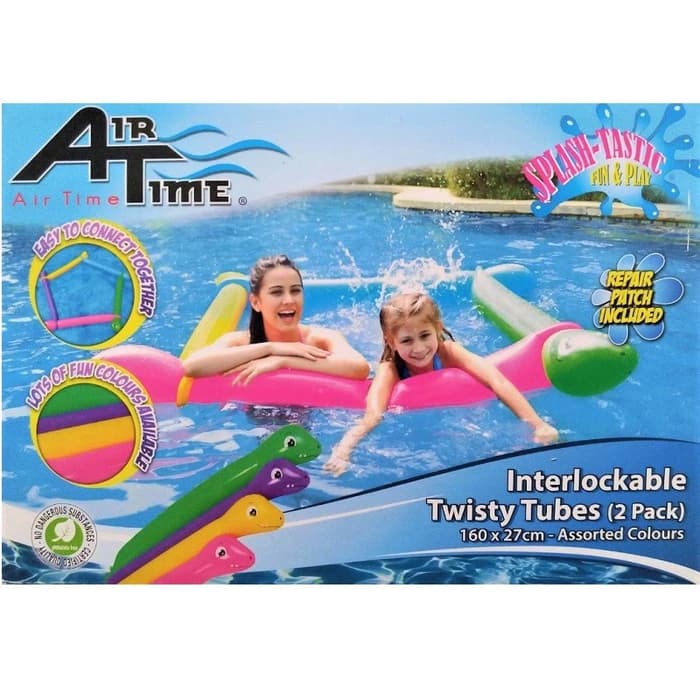 Jual Air Time Splash Tastic Interlockable Twisty Tubes (2 Pack ...
