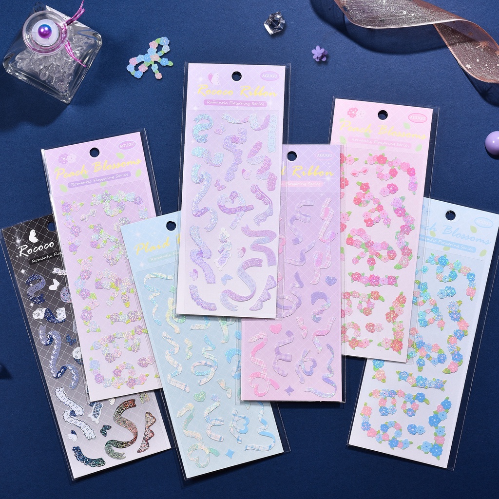 Jual Sticker Pita Ribbon Confetti Deco Glitter DIY Polcos | Shopee ...
