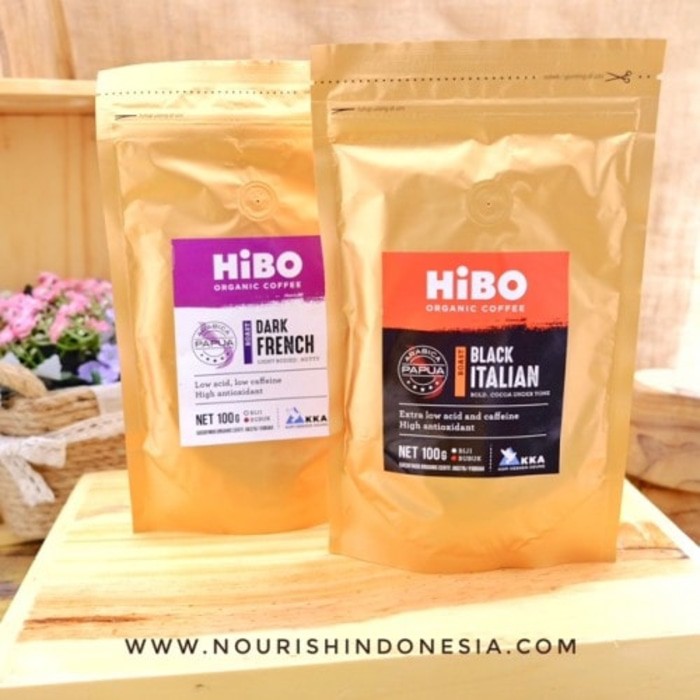 Jual Hibo, Organic Coffee Black Italian 100gr Hibo (Kopi organik ...