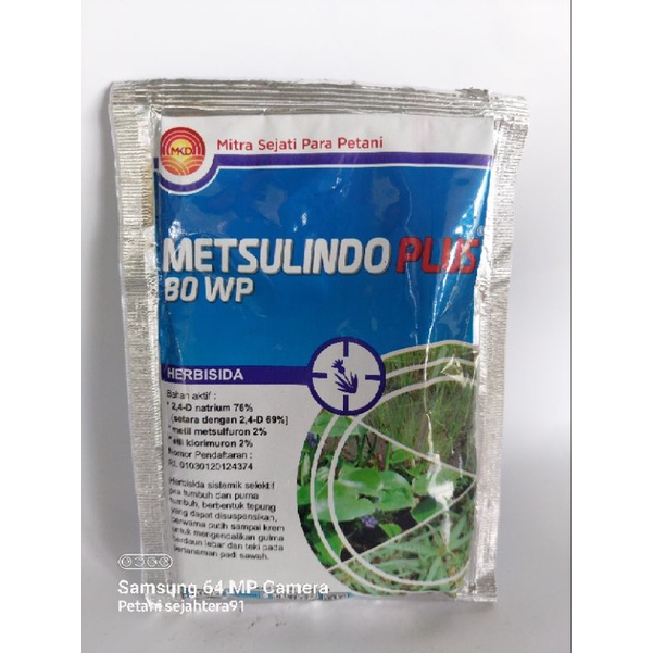 Jual METSULINDO PLUS 80wp ( herbisida selektif sistemik pra tumbuh dan ...