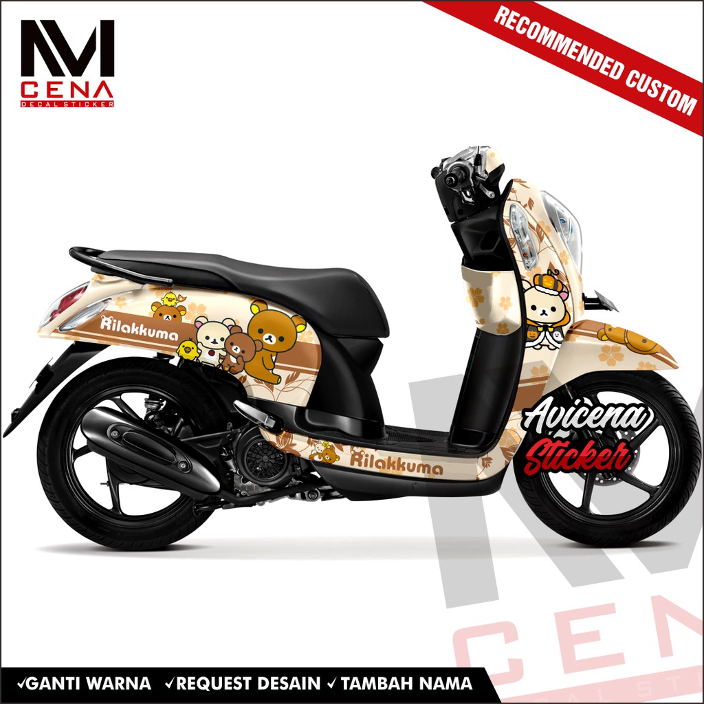 Jual Sticker Decal scoopy full body Decal Sticker Scopy New Fi 2014 ...