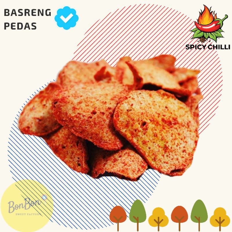 Jual Kerupuk Basreng Pedes / Krupuk Baso Goreng Pedas / Snack Cemilan ...