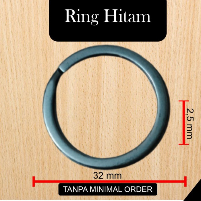 Jual NEW Ring O Hitam Bulat Gepeng Gantungan Kunci Souvenir berbagai ...
