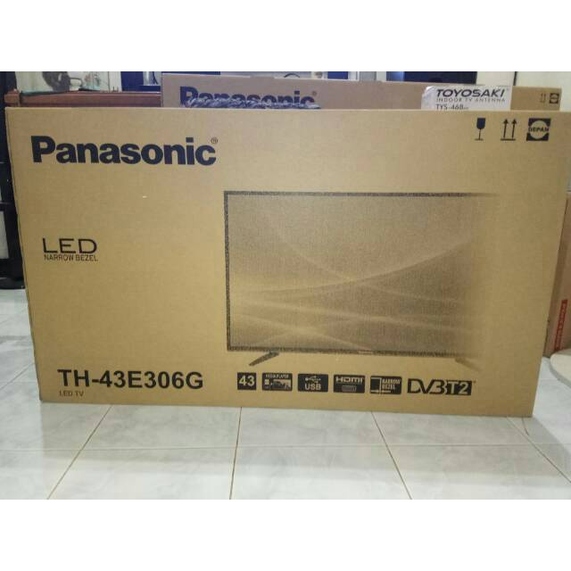 Jual Televisi TV LED 43 Inch Panasonic TH-43E306G Digital TV DVB-T2 ...