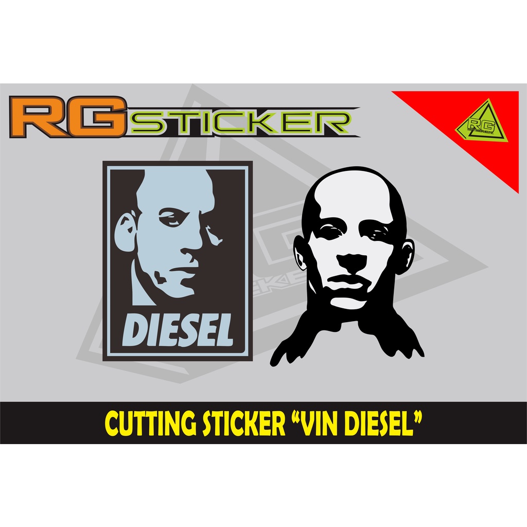 Jual cutting stiker vin diesel, uk tinggi 15 cm | Shopee Indonesia
