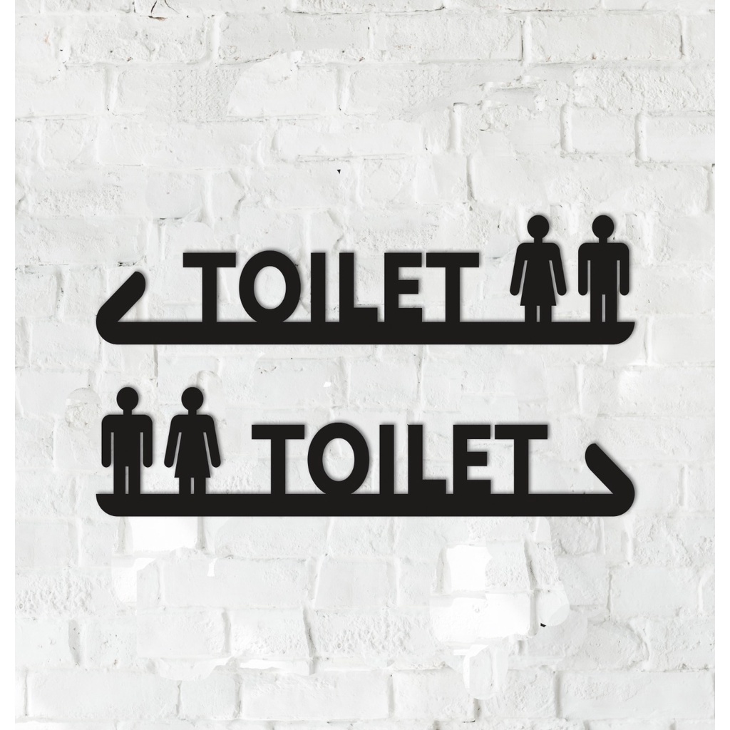 Jual Sign Akrilik Toilet Aesthetic murah | Akrilik Wc Toilet | Akrilik ...