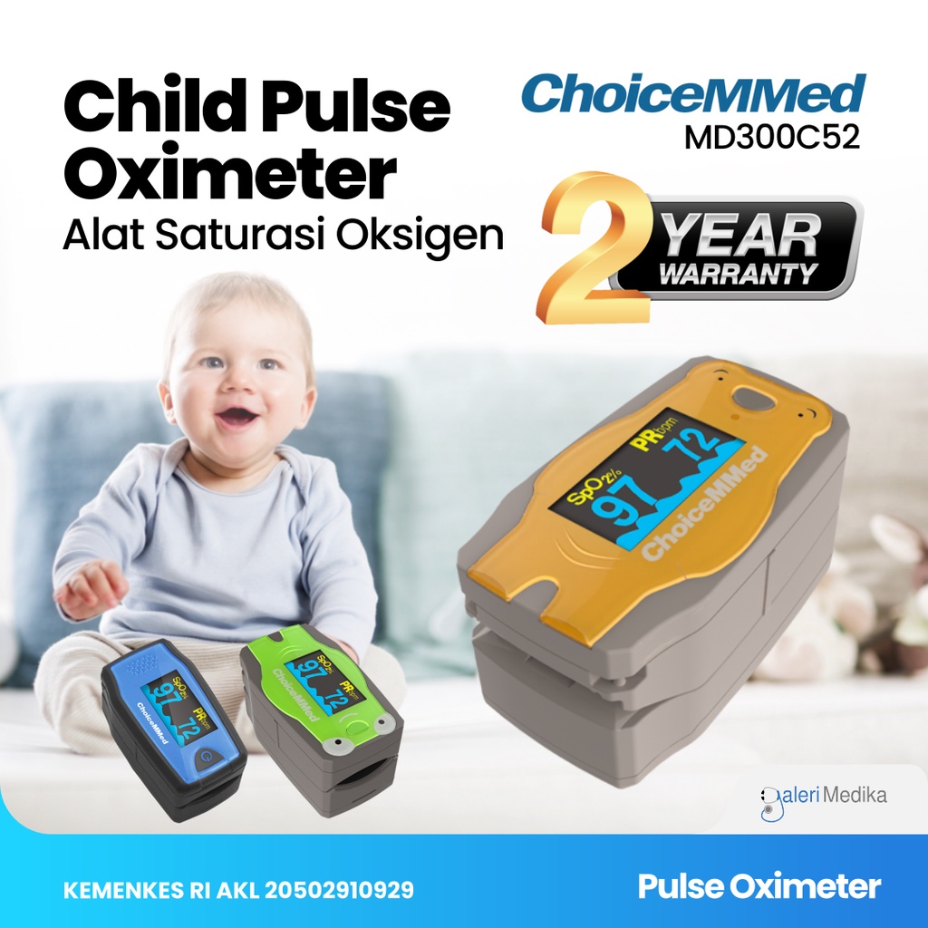 Jual Choicemmed MD300C52 Pulse Oximeter Anak - Alat Ukur Kadar Oksigen ...