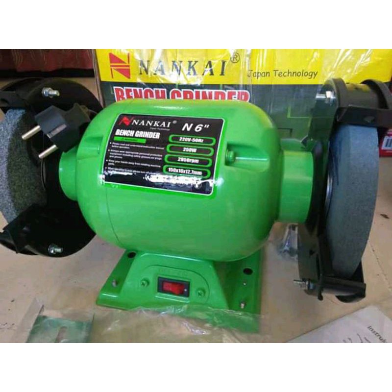 Jual Mesin Gerinda duduk - Bench Grinder 6" nankai | Shopee Indonesia