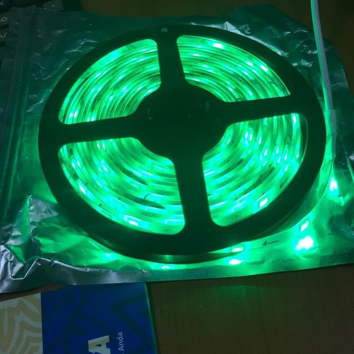 Jual Lampu Led Strip Roll 5 meter 24 Volt Mata Besar Warna RGB Running ...