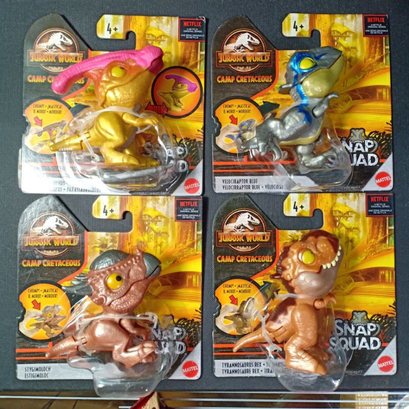 Jual SNAP SQUAD WAVE 7 TYREX METALIC PARASAUROLOPHUS, STYGIMOLOCH ...