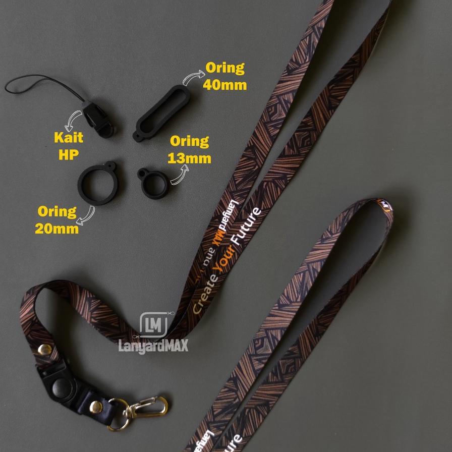 Jual NEW TREND Lanyard Pod HP Motif Batik Nelumbo 1,5 cm | Shopee Indonesia