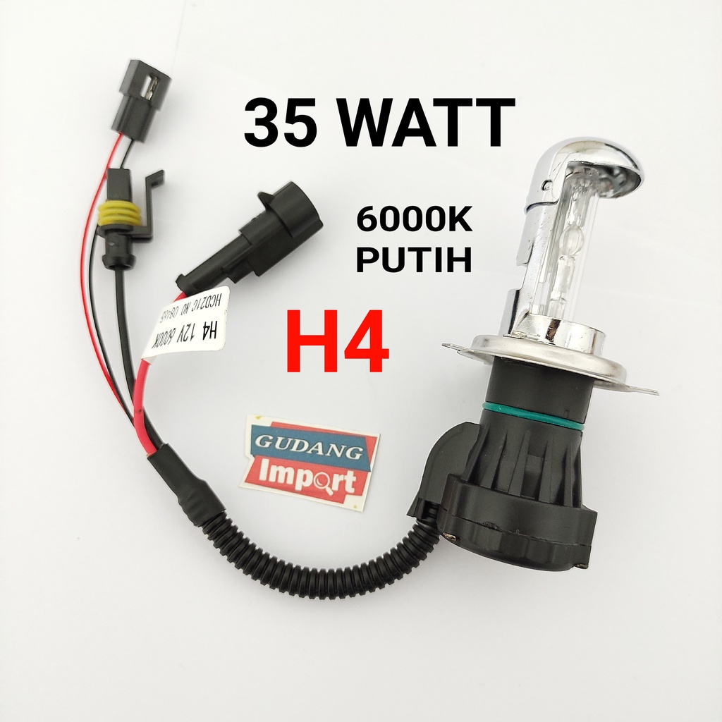 Jual BOHLAM LAMPU HID MOBIL H4 H1 H11 H7 H16 HB3 HB4 35 WATT 55 WATT 6000K PUTIH 35W 55W ...
