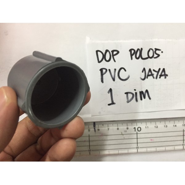 Jual dop polos pvc sambungan pipa jaya 1 " dim inch inci | Shopee Indonesia