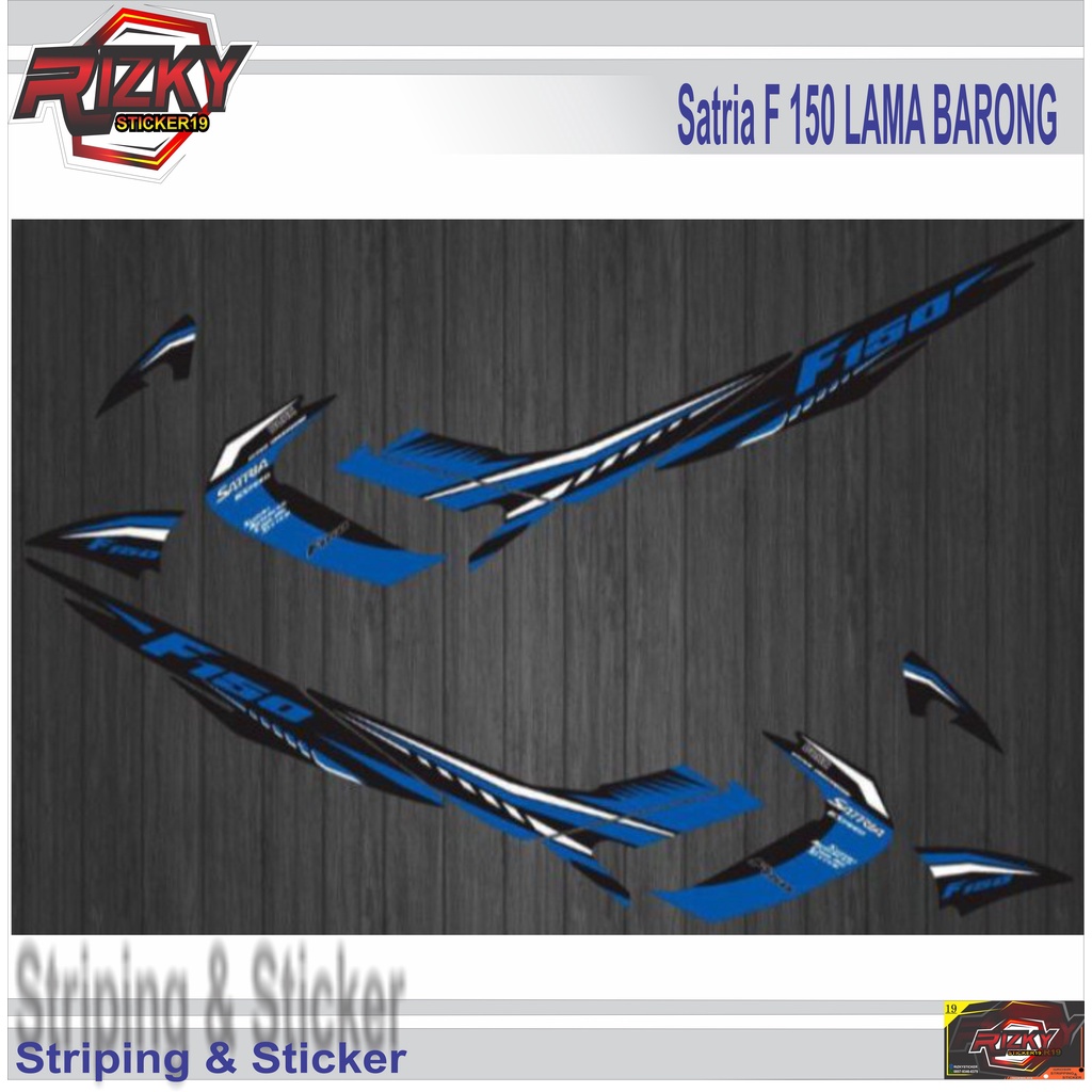 Jual Striping Satria Fu Variasi Stiker Motor Suzuki Satria F Old Barong ...