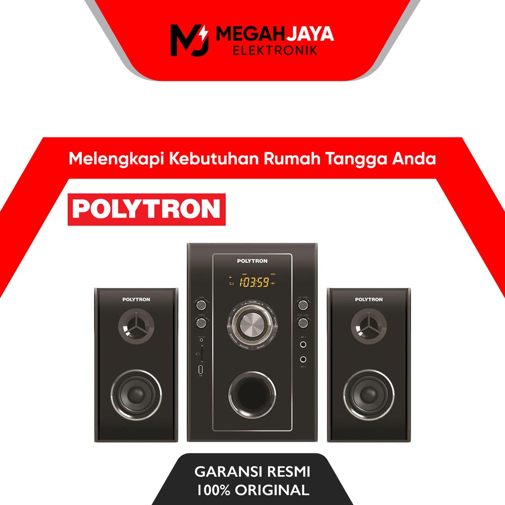 Jual [COD READY] POLYTRON SPEAKER PMA9503 / PMA 9503 (BLUETOOTH / AUX ...