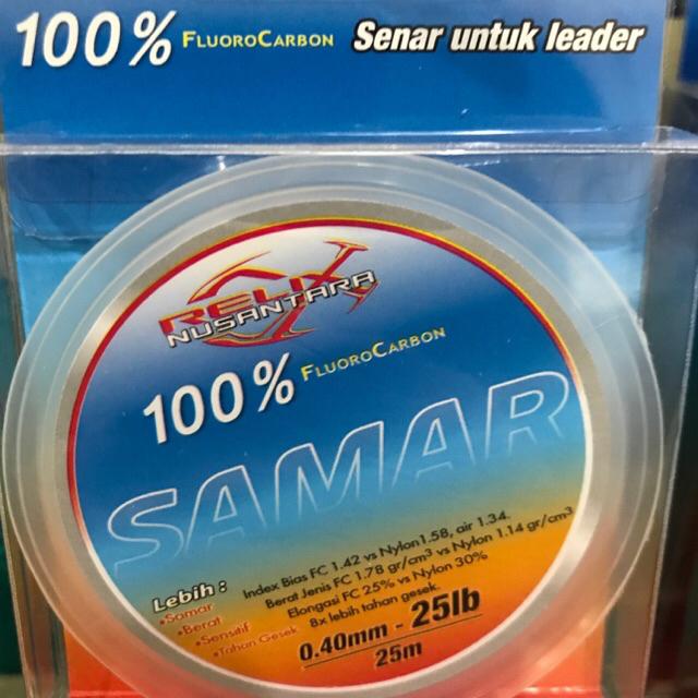 Jual Senar untuk leader 100% fluorocarbon Relix Samar 20 Lb, 25 Lb, 30 Lb, 80 Lb, 100 Lb ...