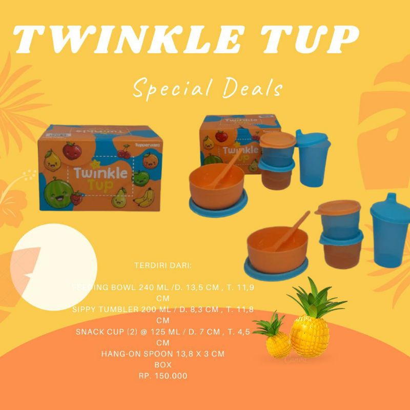 Jual TWINKLE TUP TUPPERWARE / TEMPAT MAKAN BAYI YANG CANTIK DAN ELEGAN ...