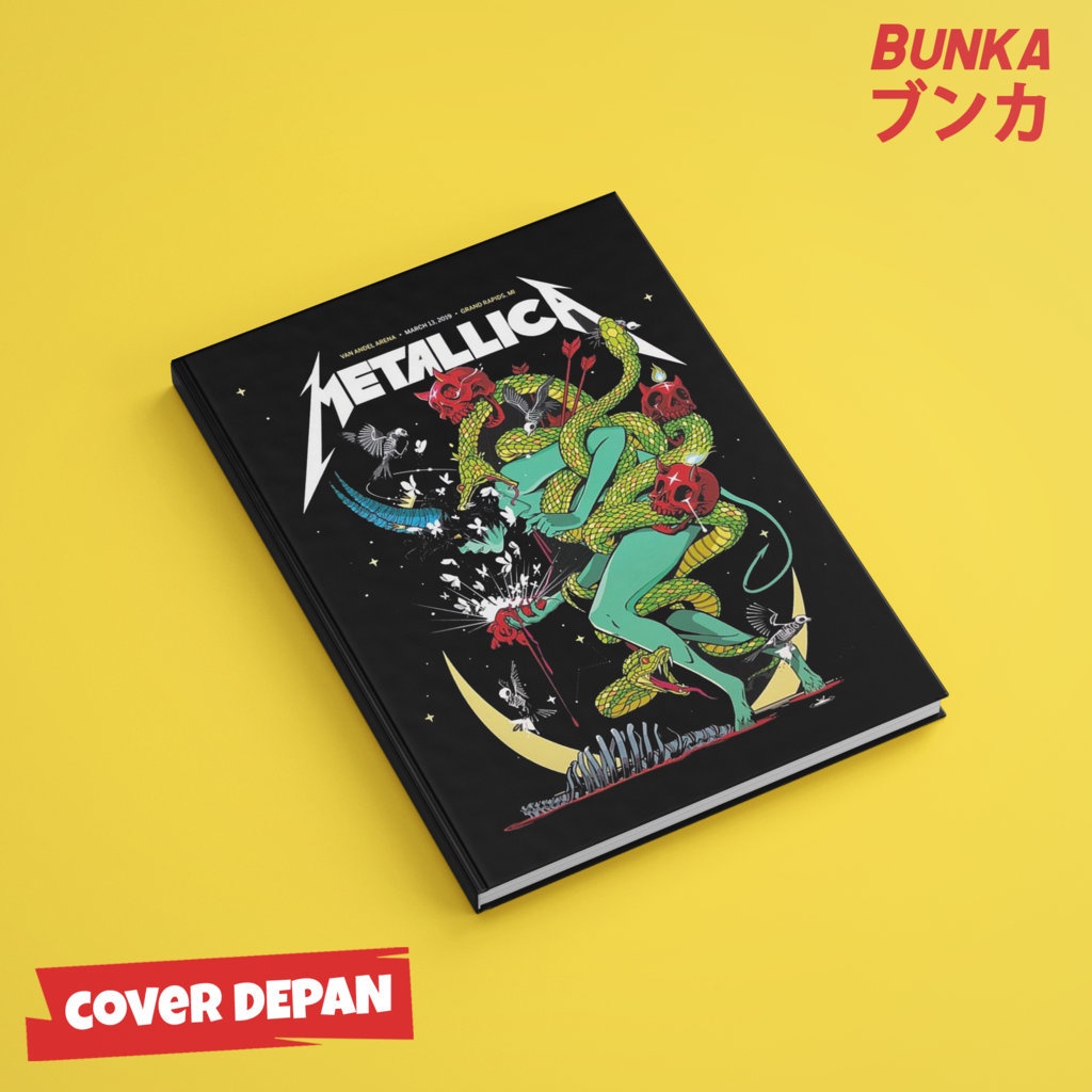 Jual Notebook Band Metalica Art Hardcover A5 Buku Tulis Catatan Notes ...