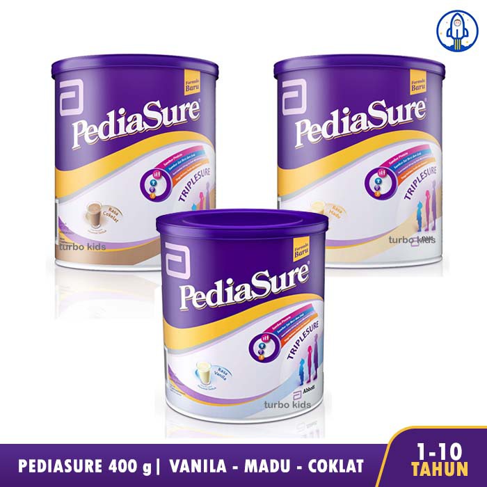 Jual PEDIASURE Triplesure Vanila/Cokelat/Madu - 400 gram | Shopee Indonesia