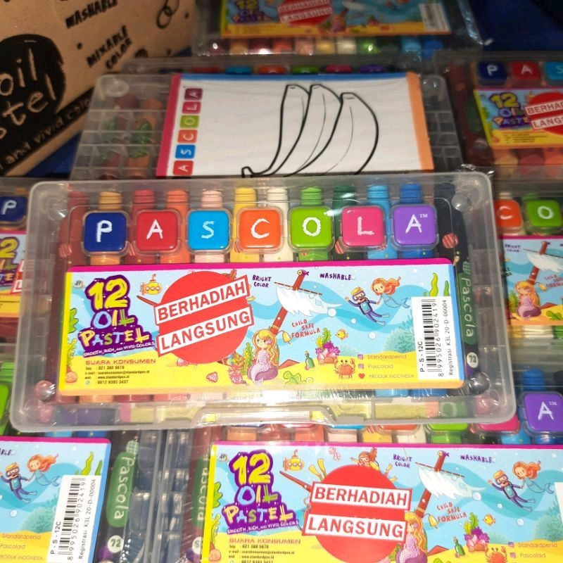 Jual Krayon / Crayon PASCOLA Isi 12 Warna Krayon Oil Pastel | Shopee ...