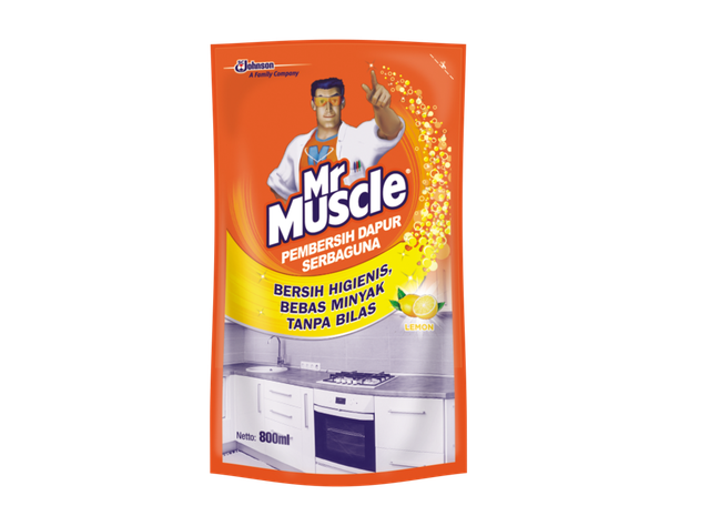 Jual Mr. Muscle Kitchen Lemon Pouch 720 ml | Shopee Indonesia