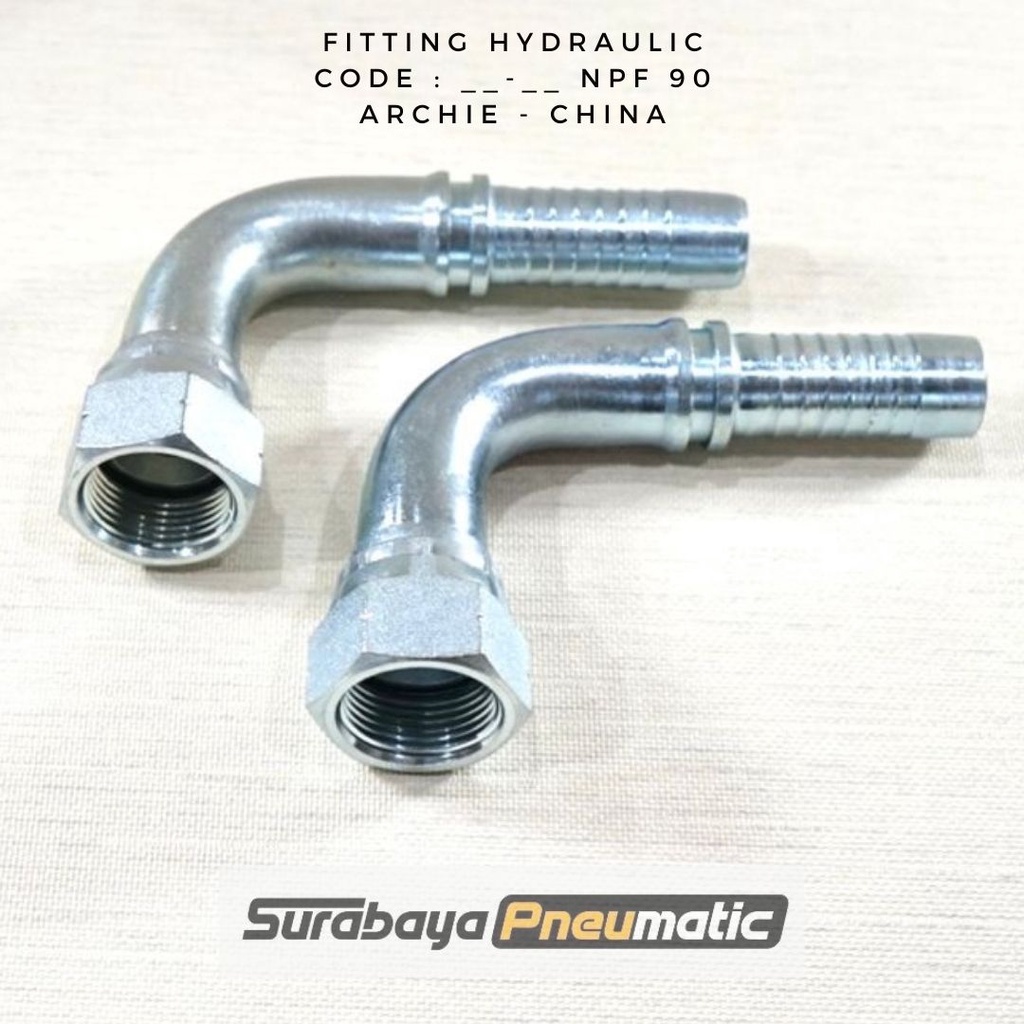 Jual Fitting Hose - 12-12 NPF 90 – Drat 3/4” – Brand ARCHIE (China) | Shopee Indonesia