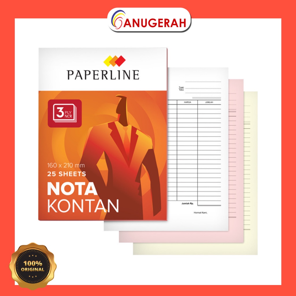 Jual PAPERLINE NOTA KONTAN BESAR 3 PLY | Shopee Indonesia