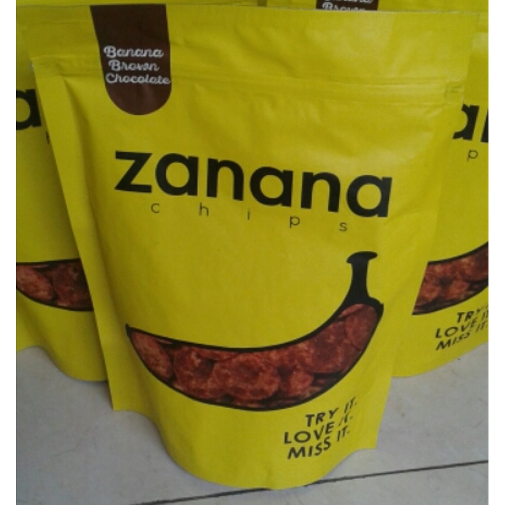 Jual Silakan Order ZANANA Banana Brown Chocolate Keripik Pisang Rasa ...