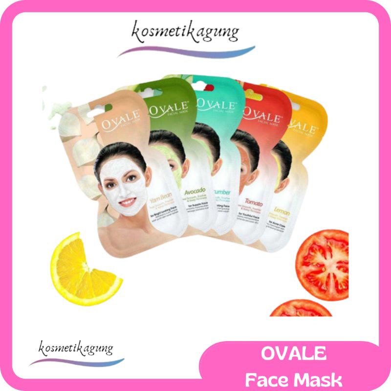 Jual OVALE Facial Mask | Sachet | | Shopee Indonesia