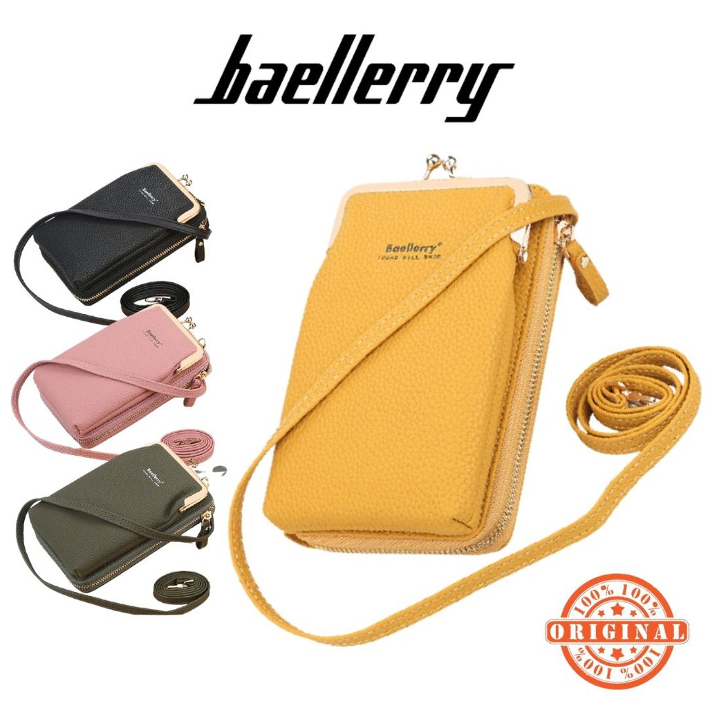 Jual DOMPET HP WANITA SELEMPANG BAELLERRY ORIGINAL KULIT NANIA TALI ...