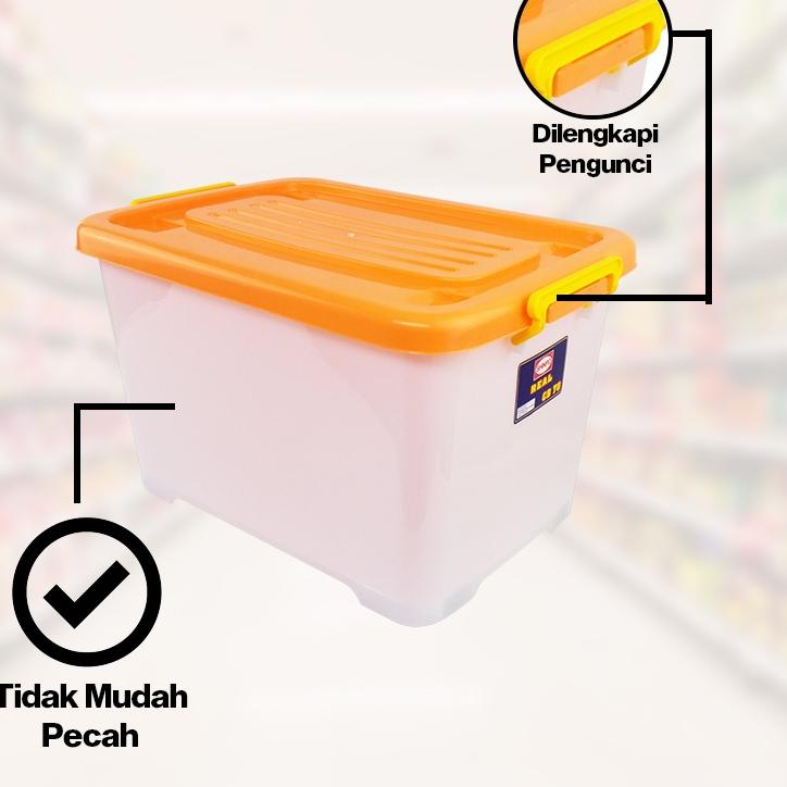 Jual Harga HebohSHINPO Kontainer Plastik Dengan Roda Real Container Box ...